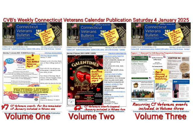 2025 Veteran activities – CONNECTICUT VETERANS BULLETIN