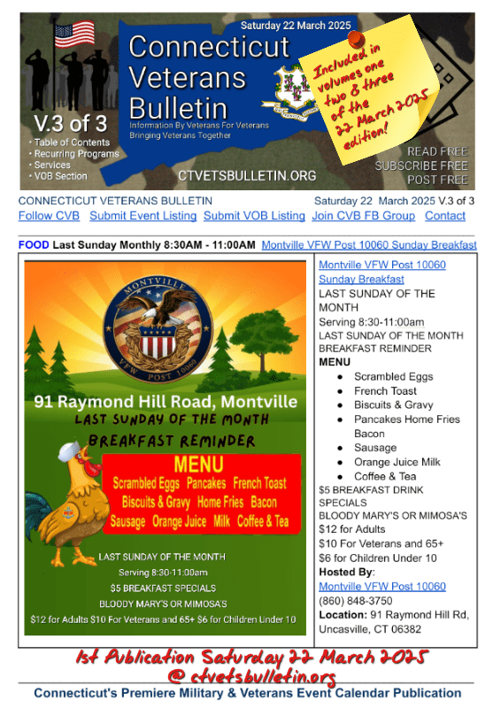 Armed Forces Day Luncheon 2025 – CONNECTICUT VETERANS BULLETIN