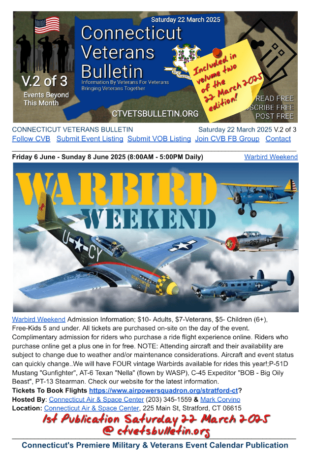 Armed Forces Day Luncheon 2025 – CONNECTICUT VETERANS BULLETIN