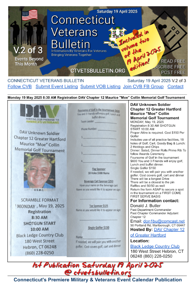 Memorial Day 2025 Danbury – CONNECTICUT VETERANS BULLETIN