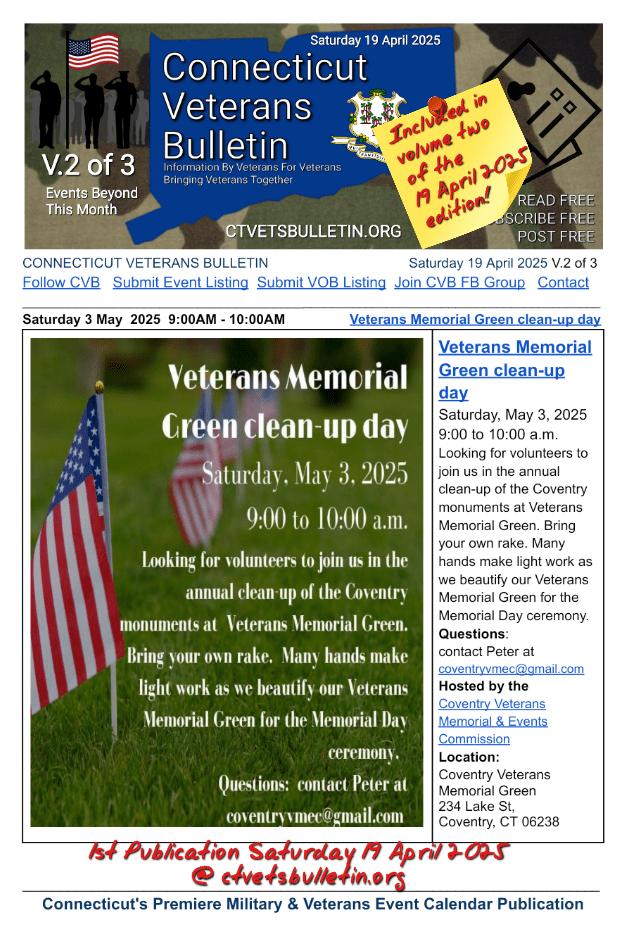Memorial Day 2025 Danbury – CONNECTICUT VETERANS BULLETIN