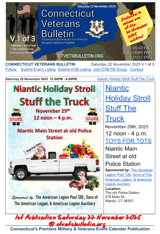 Holiday Spectacular with Lamar Peters – CONNECTICUT VETERANS BULLETIN