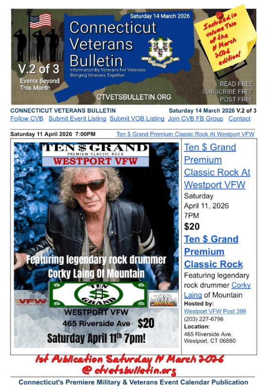 Westport CT classic rock concert – CONNECTICUT VETERANS BULLETIN